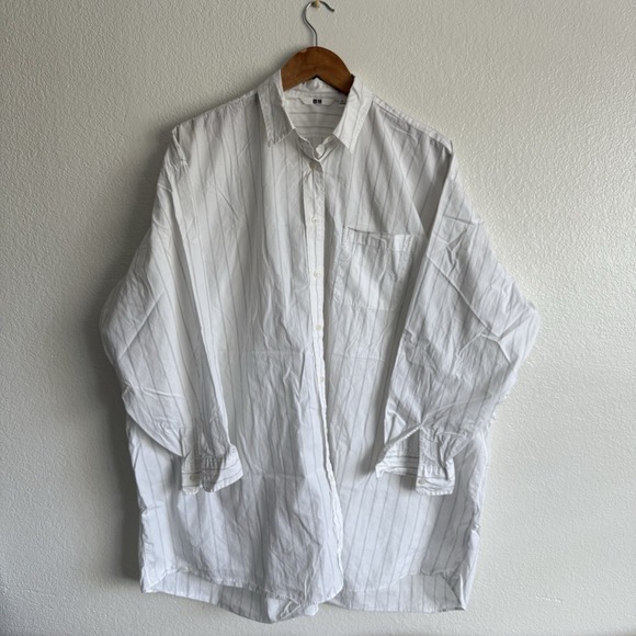 Uniqlo | Shirts | Uniqlo Mens Medium Oversize Button Down Shirt Korean ...